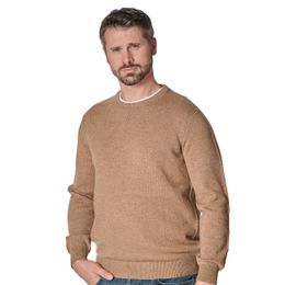 Casamoda Herren Strickpullover "Casamoda Pullover uni"braun, Gr. XL, 80% Wolle, 20% NY, Pullover