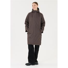 Outdoorjacke WEATHER REPORT "Heaten", Damen, Gr. 40, dunkelgrau, 100% Polyester, unifarben, normal, ohne Ausschnitt, Jacken Outdoorjacke, mit wasserabweisender Eigenschaft
