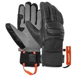 Skihandschuhe Reusch "Alpine Master", Damen, Gr. 9, schwarz, 50% Ziegenleder, 45% Polyester, 5% Polyurethan, unifarben, Handschuhe, mit winddichter und atmungsaktiver Funktion