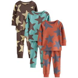 next Schlafanzug Jungen Gr&ouml;&szlig;e 92 saphir / azur / braun / rostbraun
