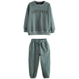 Superdry Jogginganzug Jungen Größe 122 jade / tanne