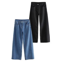The Set Jeans female Blue, Black size 10