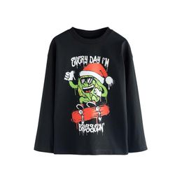 next Shirt Jungen Größe 104 grün / rot / schwarz / weiß