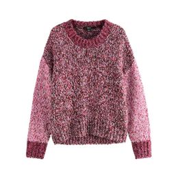 next Pullover Damen Größe XXL pink / bordeaux / weiß