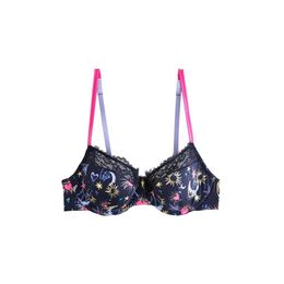 next BH 'CoppaFeel x next' Damen Gr&ouml;&szlig;e 85 navy / gelb / lavendel / pink