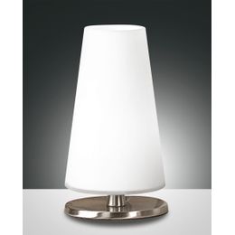 Fabas Luce Milady Tischleuchte LED Nickel-Matt, 1-flammig