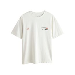 next T-Shirt Herren Gr&ouml;&szlig;e M mandarine / rot / schwarz / offwhite
