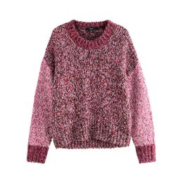 next Pullover Damen Gr&ouml;&szlig;e XXL pink / bordeaux / wei&szlig;