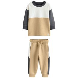 next Jogginganzug Jungen Gr&ouml;&szlig;e 68 beige / grau / wei&szlig;