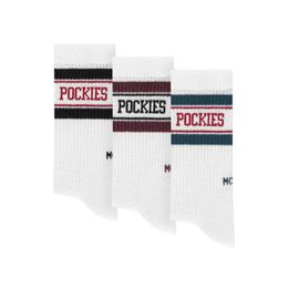 Pockies Socken Herren Gr&ouml;&szlig;e 41/46 tanne / rot / bordeaux / wei&szlig;