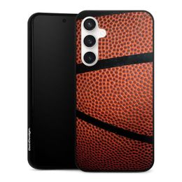 DeinDesign Galaxy S23 FE Handy Silikon Hülle Case schwarz Handyhülle Basketball Ball Sports