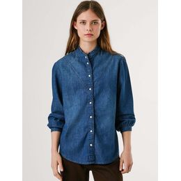 Pepe Jeans Bluse Damen Größe M dunkelblau