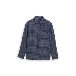 Tom Tailor Jungen Oversize Hemd mit Karomuster, lila, Kariert, Gr. 152