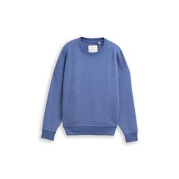 Tom Tailor Jungen Oversize Sweatshirt mit Rückenprint, blau, Uni, Gr. 152