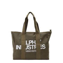 Alpha Industries Shopper 'Studio' Damen Größe One Size oliv / weiß