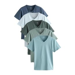 next T-Shirt Herren Gr&ouml;&szlig;e L navy / pastellblau / mint / pastellgr&uuml;n / dunkelgr&uuml;n