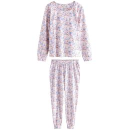 Cath Kidston Pyjama 'Great Ormond Street Hospital Twosie' Damen Gr&ouml;&szlig;e L royalblau / koralle / ros&eacute; / schwarz Winterkleid