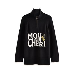 Rockett St George Pullover 'Mon Cheri' Damen Größe S gelb / schwarz / weiß