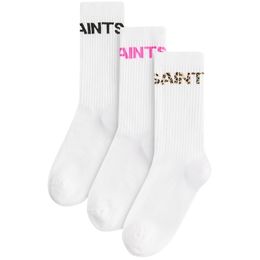 smALLSAINTS Socken Mädchen Größe 37/40 braun / fuchsia / schwarz / weiß