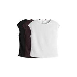 The Set T-Shirt Damen Größe XS braun / schwarz / weiß