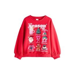 next Sweatshirt M&auml;dchen Gr&ouml;&szlig;e 158 mischfarben / rot