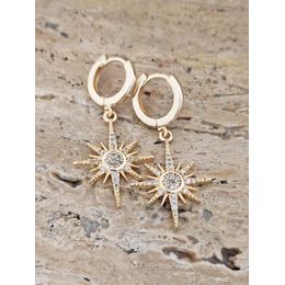 Luja Bijoux Vergold. Creolen mit Edelsteinen - 73% | Schmuck