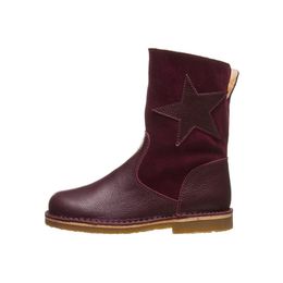 kmins Leder-Stiefel in Bordeaux - 59% | Größe 27 | Kinderstiefel