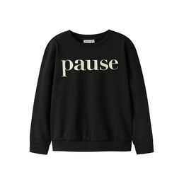 name it Sweatshirt ''Riana'' in Schwarz - 25% | Größe 116 | Kinder-sweatshirts-jacken