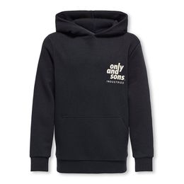 Only & Sons Only&Sons Hoodie "Hudson" in Schwarz - 40% | Größe 122/128 | Kinder-sweatshirts-jacken