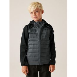 Regatta Hybridjacke ''HybridIX'' in Grau/ Schwarz - 67% | Gr&ouml;&szlig;e 152 | Kinderjacken