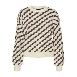 Véro Moda Vero Moda Pullover in Creme/ Braun - 46% | Größe XL | Damen-pullover-cardigans