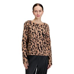 Betty Barclay Pullover in Camel/ Schwarz - 66% | Größe 36 | Damen-pullover-cardigans