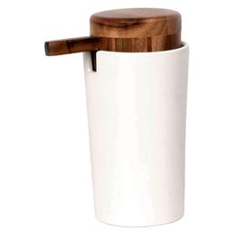houseproud Seifenspender ''Outback White'' in Weiß - (H)18 x Ø 10 cm - 35% | Badezimmer-accessoires