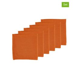 Björn 6er-Set: Servietten in Orange - (L)40 x (B)40 cm - 49% |