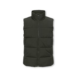 Only & Sons Only&Sons Steppweste "Global" in Khaki - 29% | Größe 164 | Kinderjacken