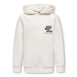 Only & Sons Only&Sons Hoodie "Hudson" in Creme - 40% | Größe 122/128 | Kinder-sweatshirts-jacken