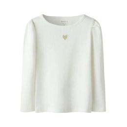 name it Longsleeve in Weiß - 20% | Größe 104 | Kinder-longsleeves