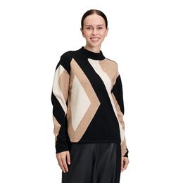 Betty Barclay Pullover in Schwarz/ Beige - 67% | Größe 44 | Damen-pullover-cardigans