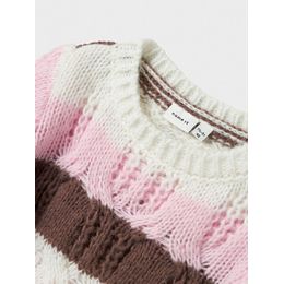name it Pullover in Creme/ Rosa/ Braun - 55% | Gr&ouml;&szlig;e 104 | Kinder-pullover
