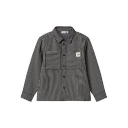 name it Hemd "Povenan" in Beige/ Schwarz - 50% | Größe 146/152 | Kinder-blusen-hemden