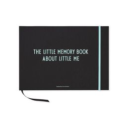 Design Letters Erinnerungsalbum ''Little memory book'' in Schwarz/ Türkis - (L)22 x (B)30 cm - 61% | Buero-schulbedarf