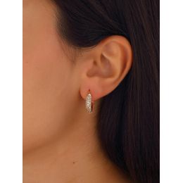 Luja Bijoux Vergold. Creolen mit Zirkonia - 78% | Schmuck