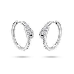 Eclat d'Argent Silber-Creolen mit Edelsteinen - 69% | Schmuck