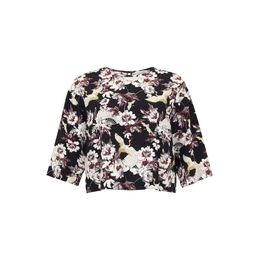 Guido Maria Kretschmer Curvy Bluse 'Orelia' Damen Größe XL/XXL champagner / dunkelrot / schwarz / offwhite