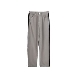Bershka Hose Herren Größe 34 grau / schwarz / weiß
