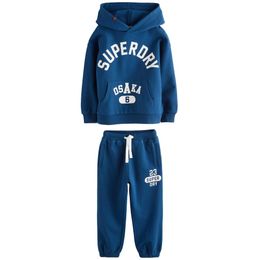 Superdry Jogginganzug Jungen Gr&ouml;&szlig;e 146 enzian / wei&szlig;