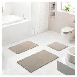 Badematte Grund Gr. 3, beige, rechteckig (60cm x 90cm ), 1 Stk., Badematten