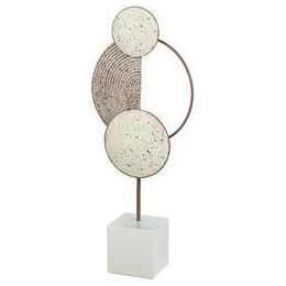 Dekoobjekt CASABLANCA BY GILDE "Standrelief Ermelo weiß H. 49,5 cm", weiß, B:20 H:49,5 T:8, Metall, Dekofiguren