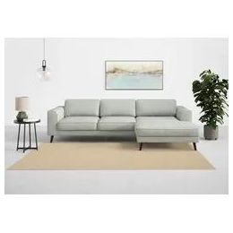 Ecksofa Trendmanufaktur "Lumber Jack, elegantes Designsofa, zeitlos modern, hoher Sitzkomfort", silber, B:280cm H:85cm T:167cm, 100% Polyester, Sofas, wahlweise mit Bettfunktion u. Bettkasten, L-Form