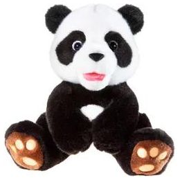 Kuscheltier Heunec "Bedrohte Tiere, Panda", schwarz (schwarz, weiß), Plüschfiguren, KinderH:25cm, H:25cm